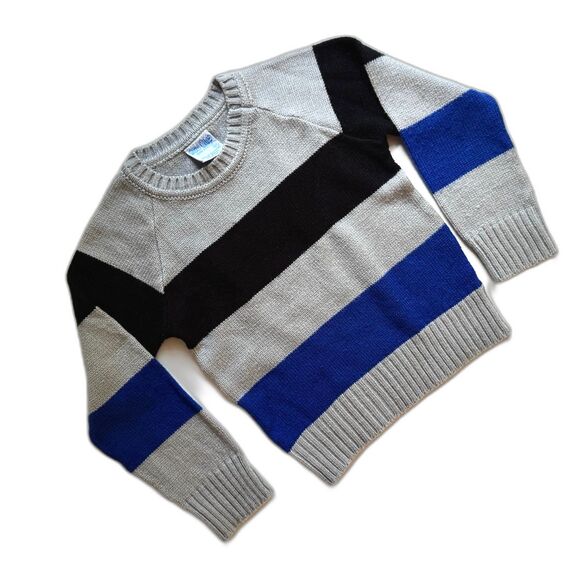 Vintage | Shirts & Tops | Vintage Preppy 98s Gray Blue Black Striped ...